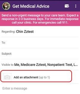 How to send an attachment to your provider in MyChart - Austin Regional ...