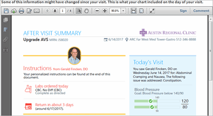 How to find After Visit Summary in MyChart - Austin Regional Clinic